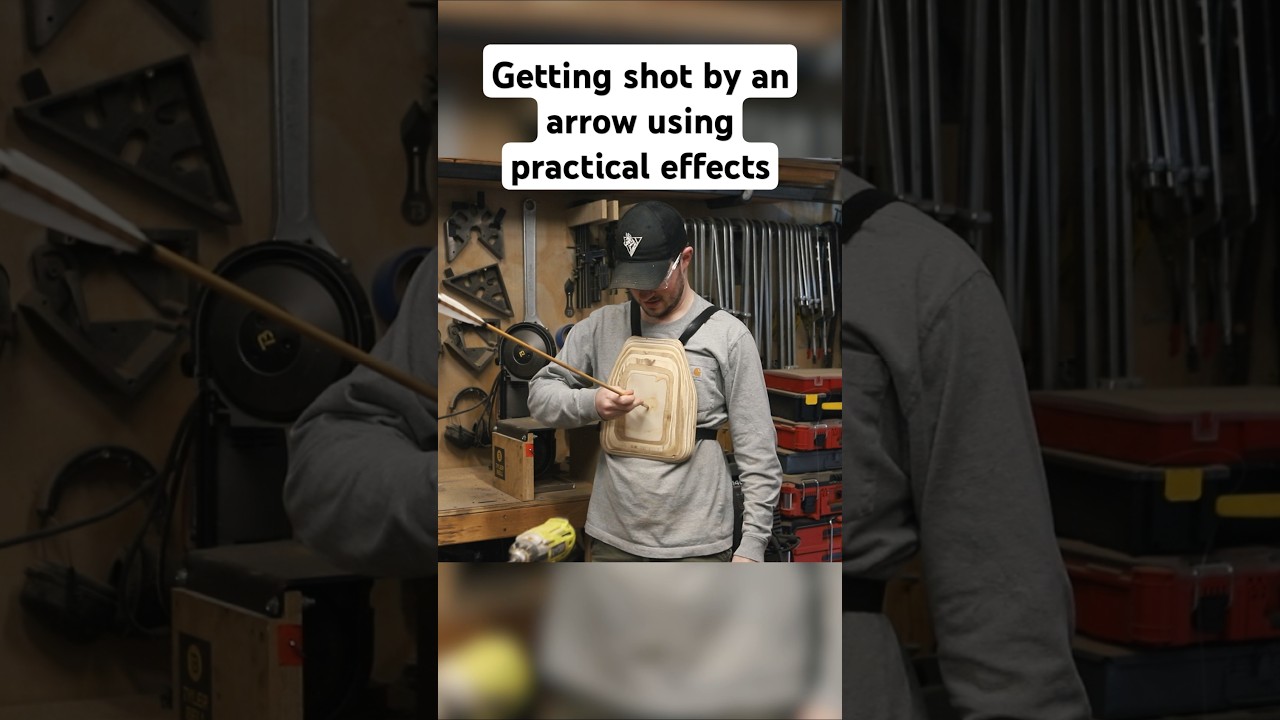 How Hollywood shoots actors with arrows #specialeffects #movie #archery