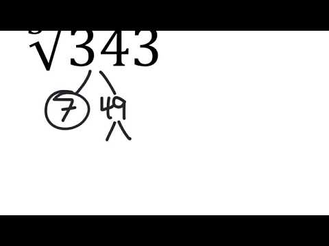Simplify a Cube Root cube root 343 : learn cube root tricks