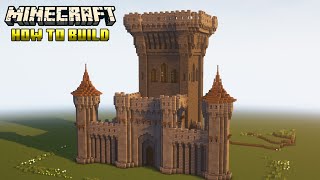 Minecraft | How to build a Big Medieval Castle | Tutorial - Minecraft ...