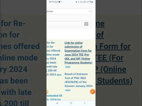 Ignou June 2024 Term End Exam Form Filling Steps || Complete Information
