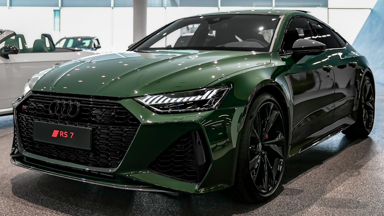 2022 Audi RS7 Sportback in goodwood green pearl effect (600hp) - Sound & Visual Review!