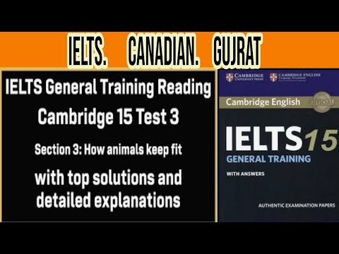 Cambridge IELTS 15 General Reading Test 3 Answer with ...ouTube ·ielts Canadian gujrat