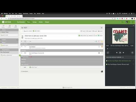 AGENDA - Planning Center Online Services (Training Video)