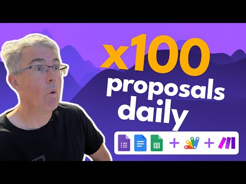 Easily produce 100 client proposals with Google Forms Docs and Sheets via Make