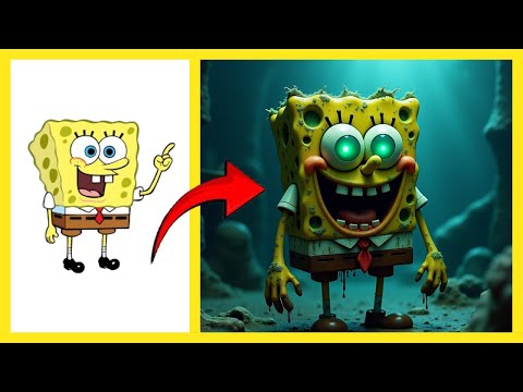 "The Horrors of Bikini Bottom: SpongeBob Characters Reimagined as Deep-Sea Monsters" πππ