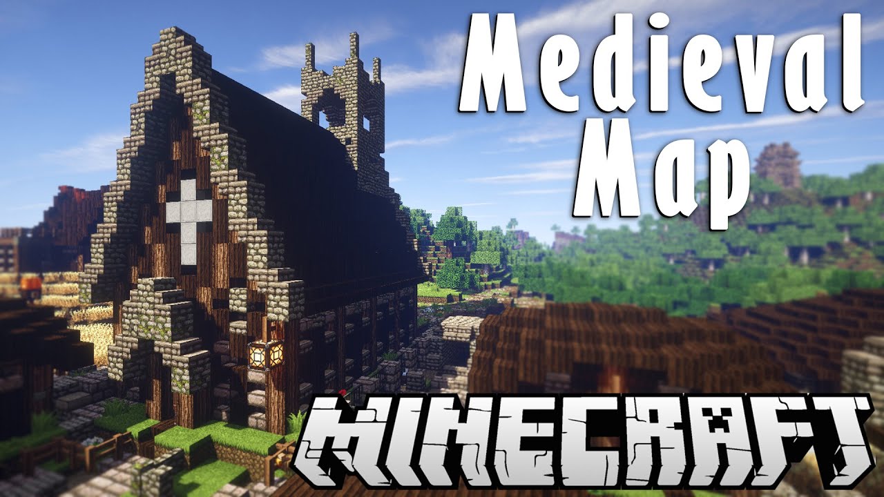 Minecraft Let's Build - Medieval Town Map