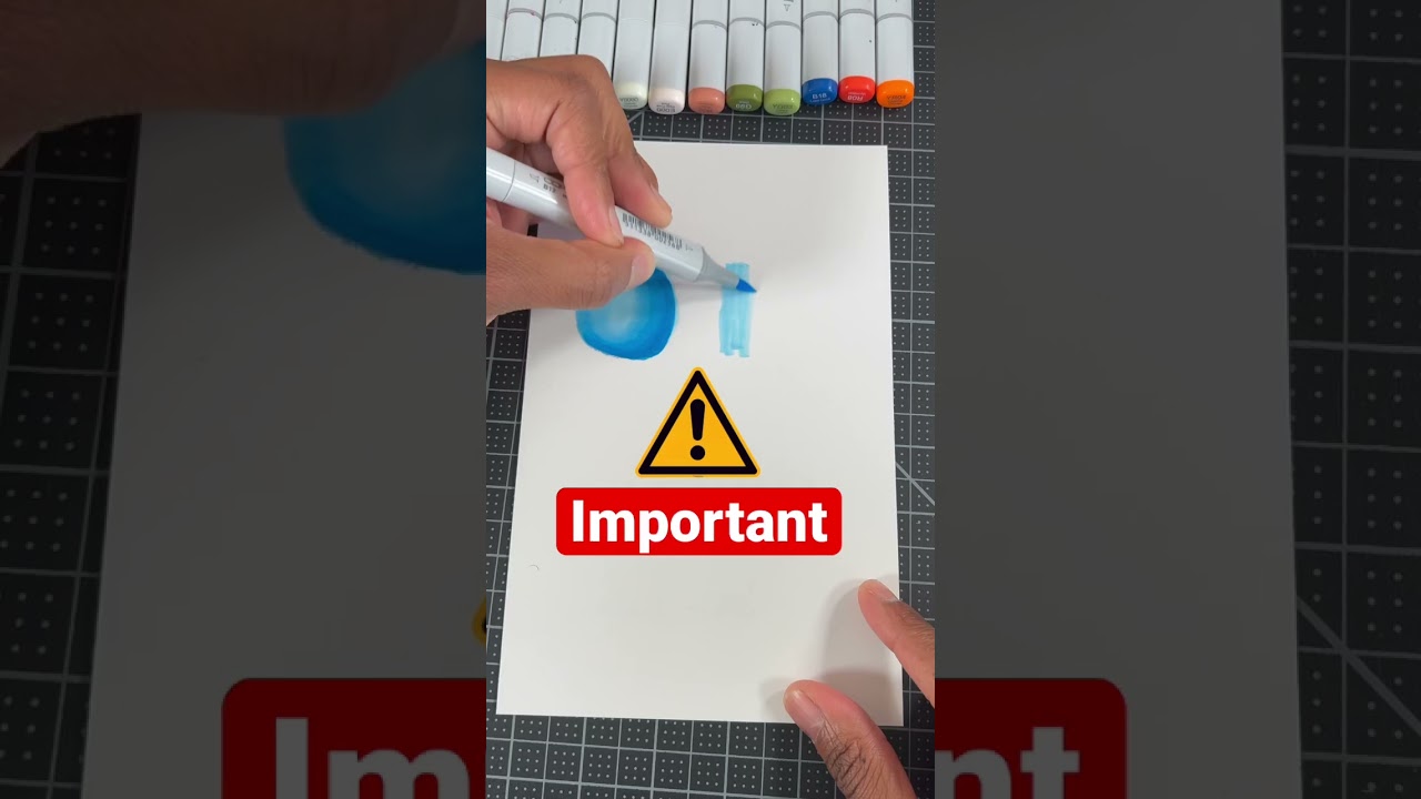 Best Way To Blend Copic Markers! 😍 #art #drawing #shorts