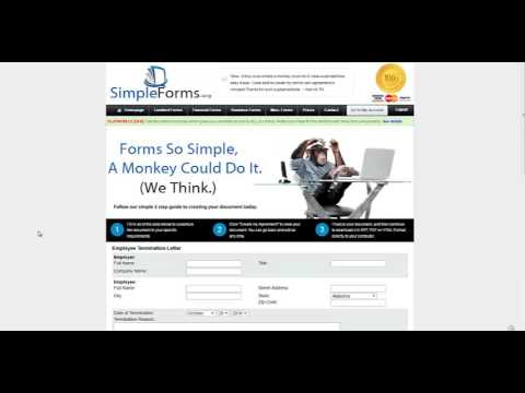 Employee Termination Letter Template Creation - SimpleForms.org