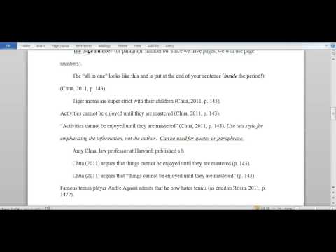 How to do APA in-text citations - the quicky version