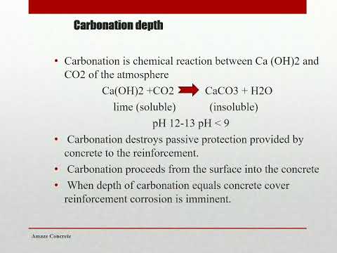 Carbonation of concrete The eventual killer of RCC #ConcreteDurability #RCC #ConstructionSafety