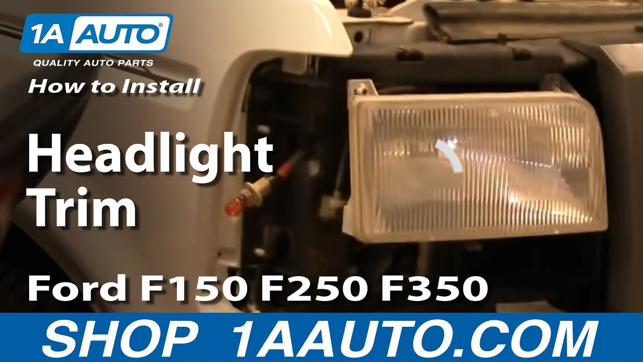 How To Replace Headlight Trim Ford 92-96 F-150/250/350