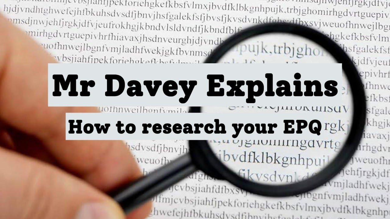 How to research your EPQ