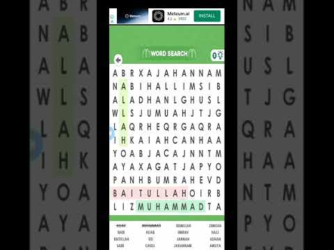 Islamic word search game play