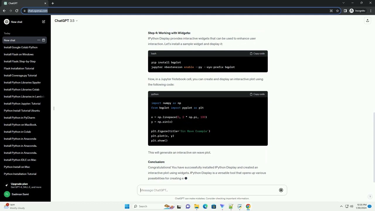 how to install ipython display