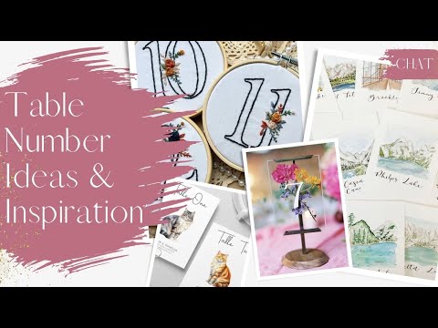 Wedding Table Number Inspiration – Bride Society