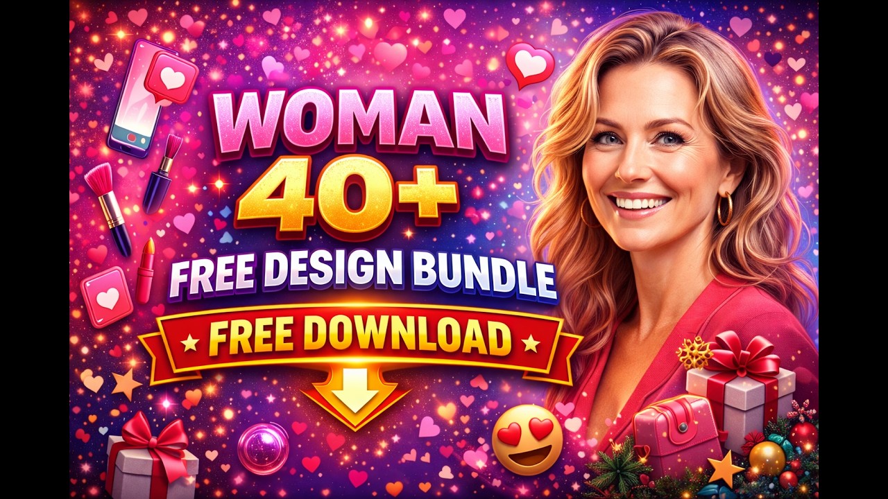 FREE 40+ Woman Design Bundle | Canva Templates & Printable Digital Downloads