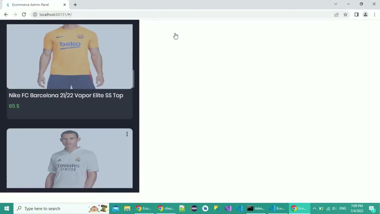 Ecommerce flutter responsive Admin Panel with source code