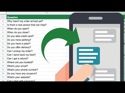 Build an FAQ bot with Dialogflow and Google Sheets