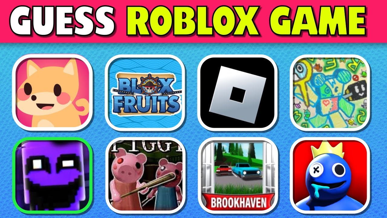 Guess The Roblox Game By Logo? | Roblox Games Quiz | Blox Fruits, Pressure, Brookhaven