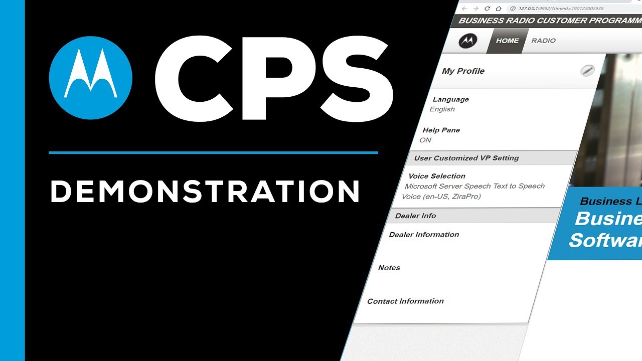 Motorola CPS Software - Walkthrough And Tutorial