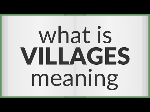 Villages | meaning of Villages
