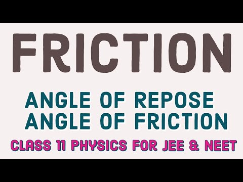 Angle of repose, Angle of friction, Range of contact force | Class 11 Physics