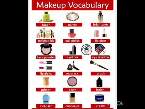 Makeup ๐ Vocabulary|List Of Makeup products | #shorts#viral#vocab#yt..