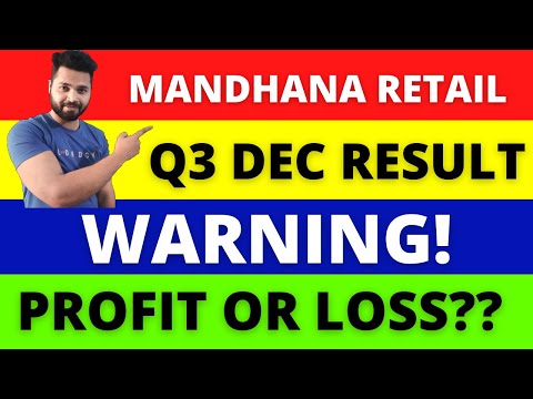 Mandhana Retail Ventures Ltd LTD |DECEMBER QUARTER RESULT |NSE |BSE |SHARE MARKET |SARFARAZ DAILY
