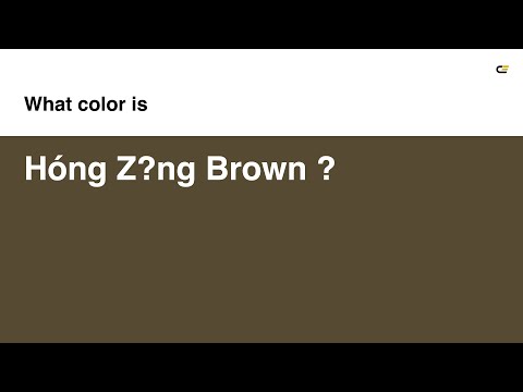 Hóng Z?ng Brown color #564a33 hex color - Yellow color - Cool color 564a33