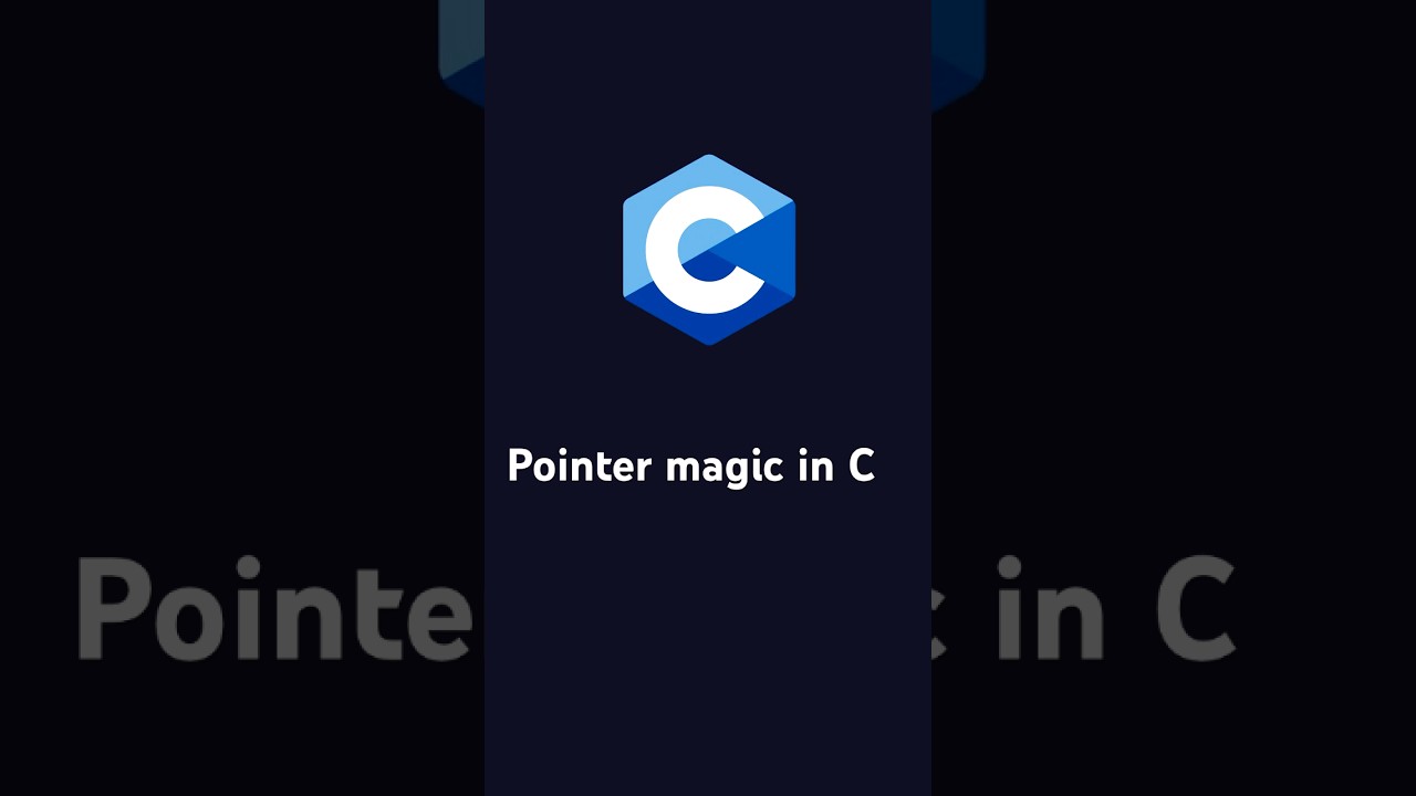 Pointer trick with C arrays #coding #programming #C