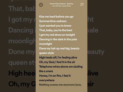 Lana Del Rey & Speed Radio - Summertime Sadness #lyrics #spotifylyrics #hits #trending #tiktok