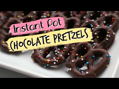How to Make Chocolate Covered Pretzels with Your Instant Pot -- Step by Step Instant Pot Recipe