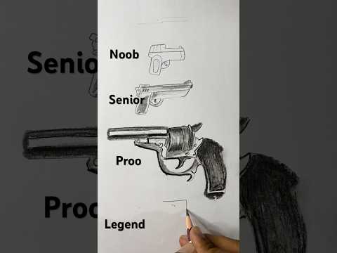 How to draw gun ππ #gun #art #sketch #3d #reasticart #realsticsketch