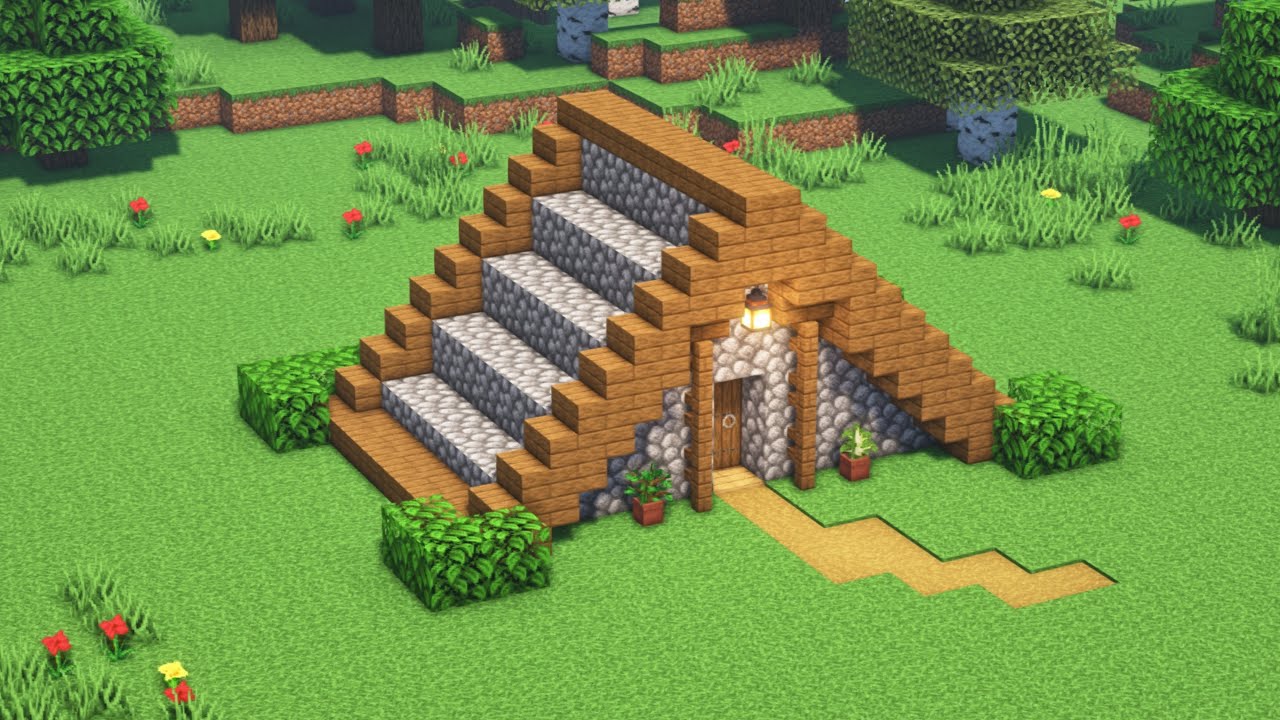 How to Build a Triangle Starter House in Minecraft? - Minecraft Builds ...