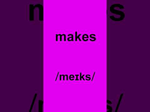 How to pronounce "makes" in American English #spokenenglish #howtopronounce #americanenglish
