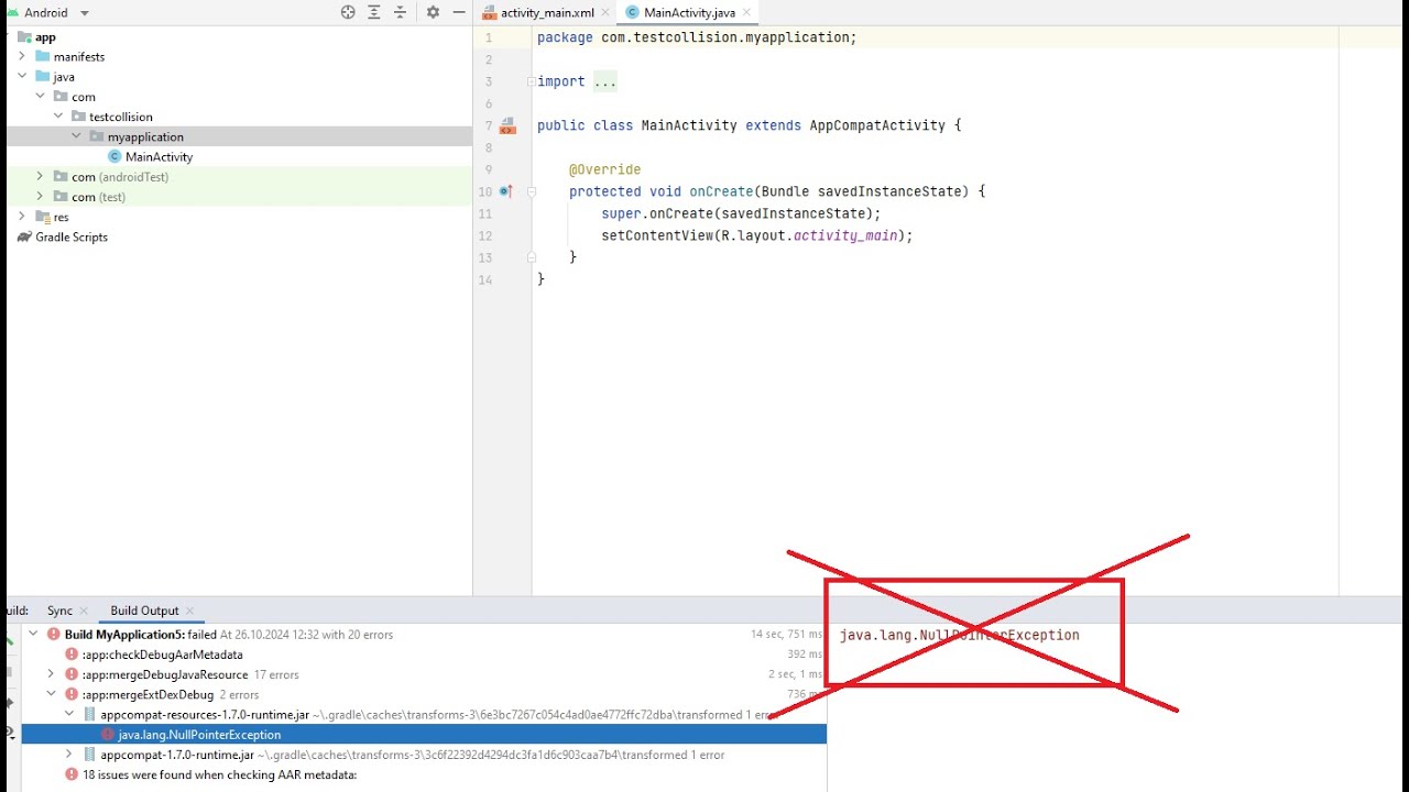 How to fix java lang nullpointerexception