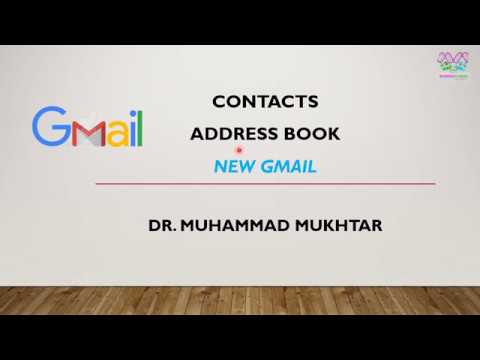 Contacts Address Book in New Gamil
