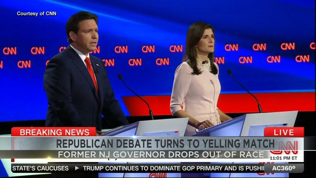 Republican Debate turns to yelling match