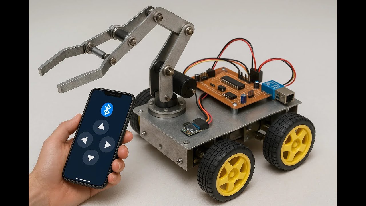 HVS-4546. Pick and Please Robot using Bluetooth #PickAndPlaceAutomation #AndroidControlledRobot