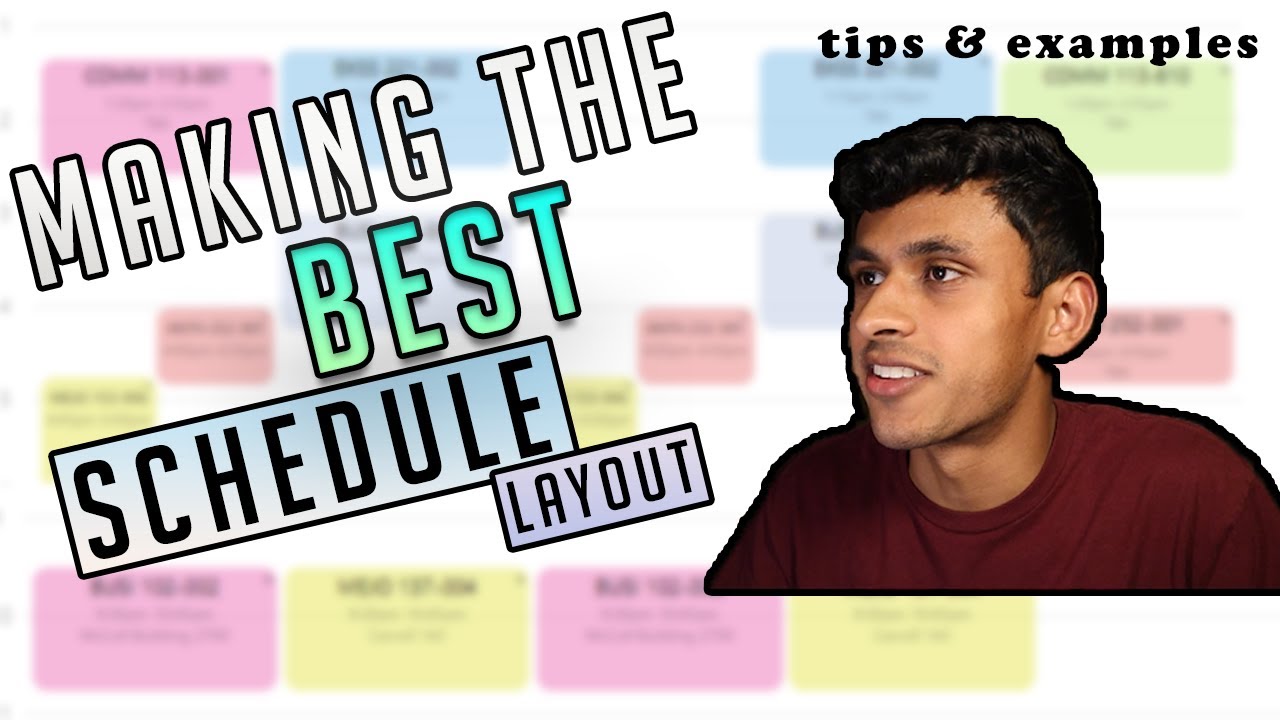 HOW TO CREATE THE PERFECT COLLEGE SCHEDULE LAYOUT (Things to Consider + My Past Class Schedules)