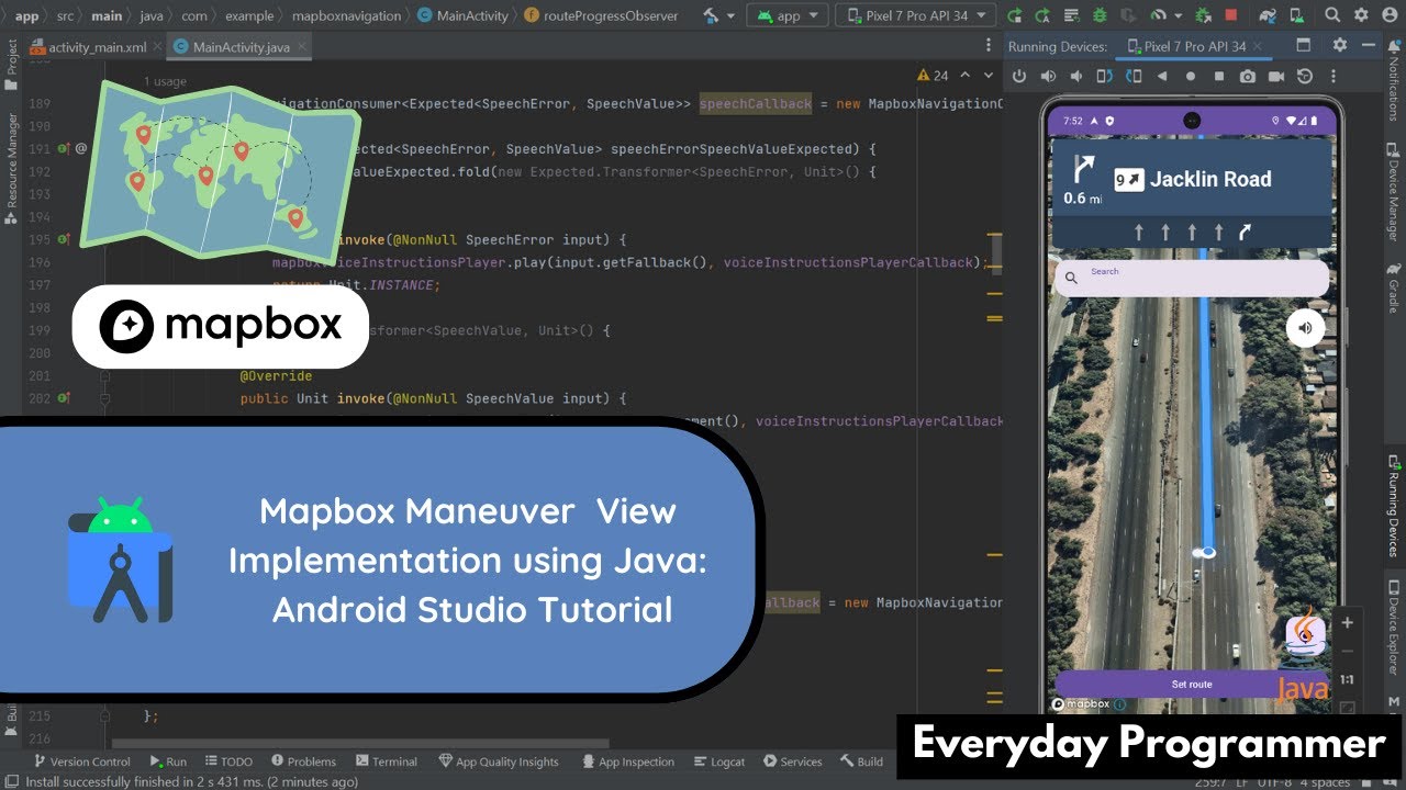 How to Implement Mapbox Maneuver View in Android Studio with Java