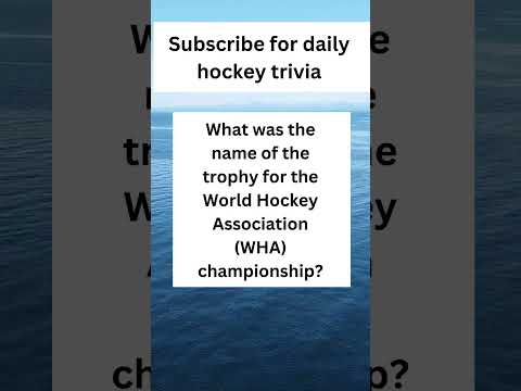 What was the name of the WHA championship trophy? #barstoolsports #hockey #nhl #hockeytrivia