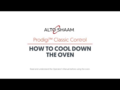 Prodigi Classic: How to Cool Down the Oven