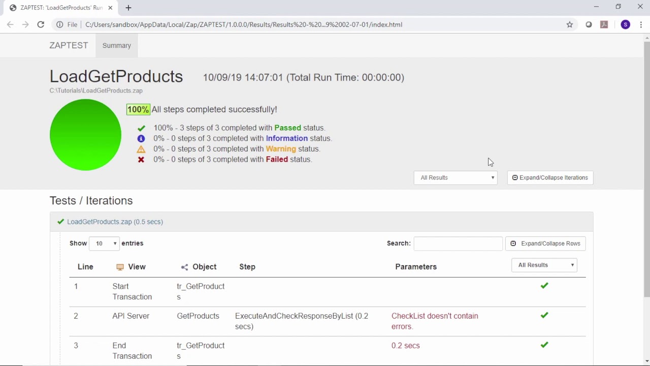 ZAPTEST - Load Tutorial - Building First Load Test
