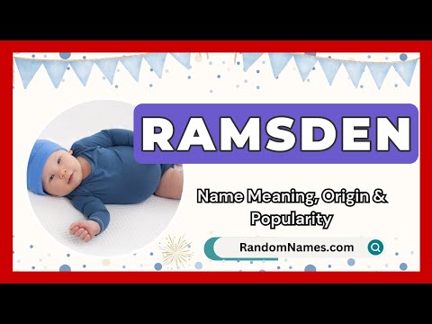 Ramsden - Baby Boy Name Meaning, Origin & Popularity - RandomNames.com
