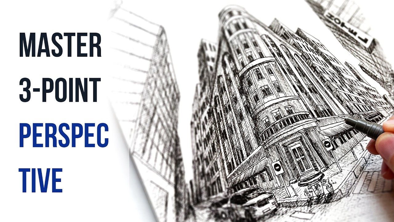 Master 3-Point Perspective: Draw a Realistic New York Street