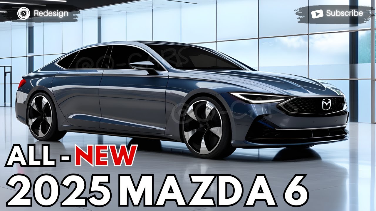 2025 Mazda6 Hybrid Steps Out Stylish From the CGI Shadows to Fight ...