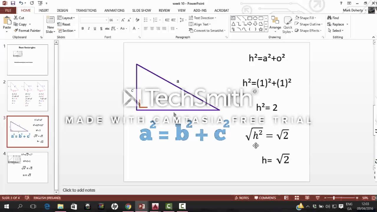 how to construct root rectangles