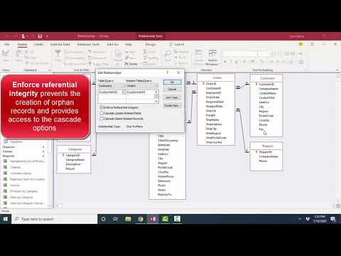 Microsoft Access A to Z: Enforcing Referential Integrity on Table Relationships