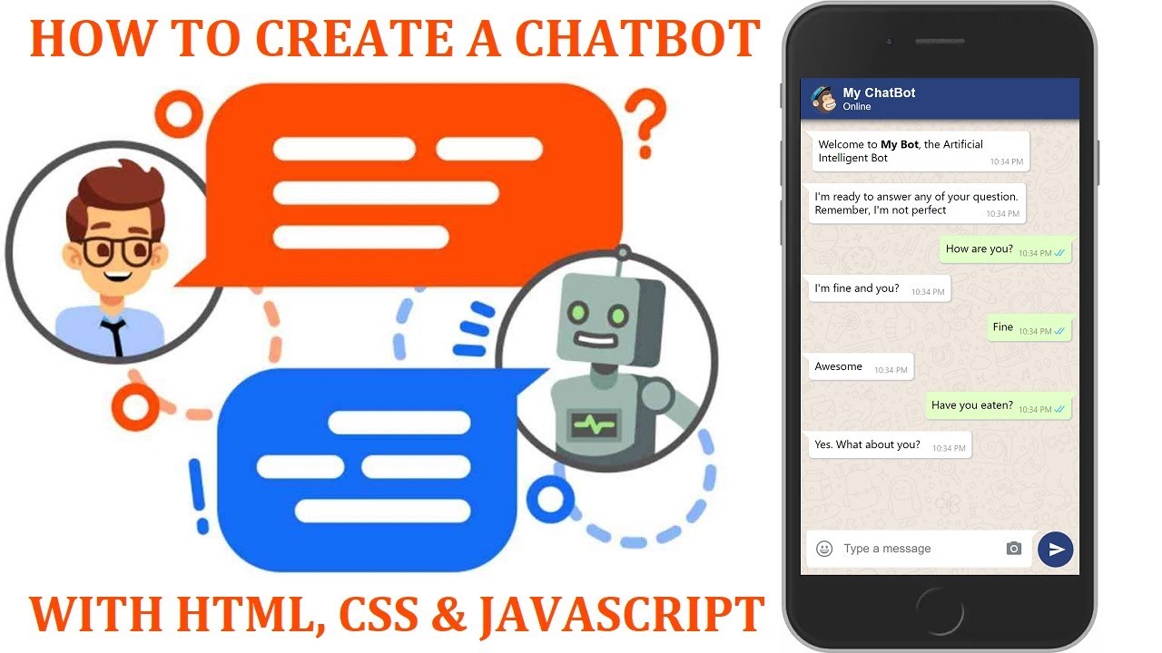 How To Create A Chatbot With HTML, CSS & JAVASCRIPT + Source Code